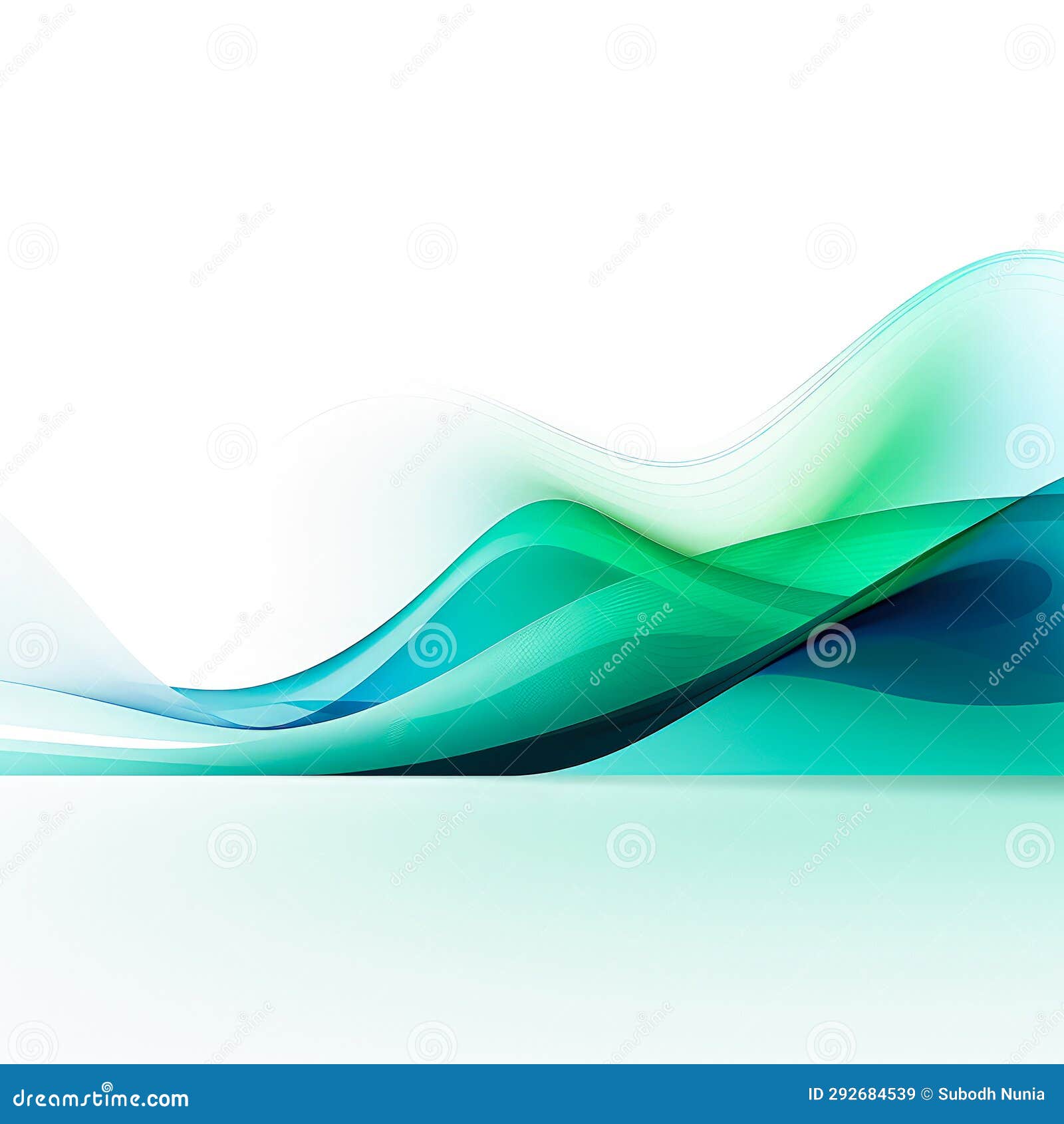 Wavy Banner of Cyan Waves Vector on Abstract Liquid Background Waves ...
