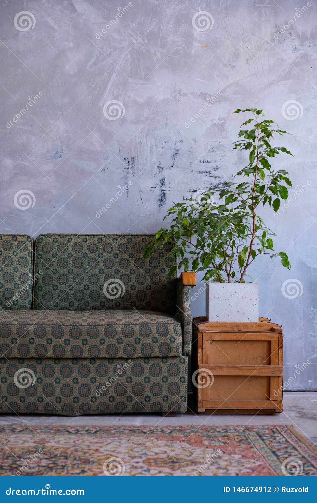 Bright Vintage Loft Retro Interior Stock Photo - Image of lifestyle ...