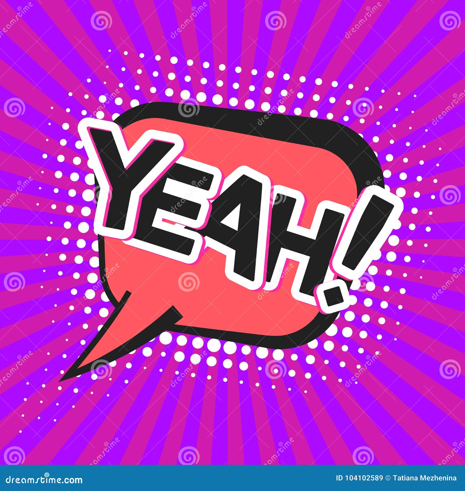 Yeah! Text, 3d Editable Font Effect Cartoon Vector | CartoonDealer.com ...