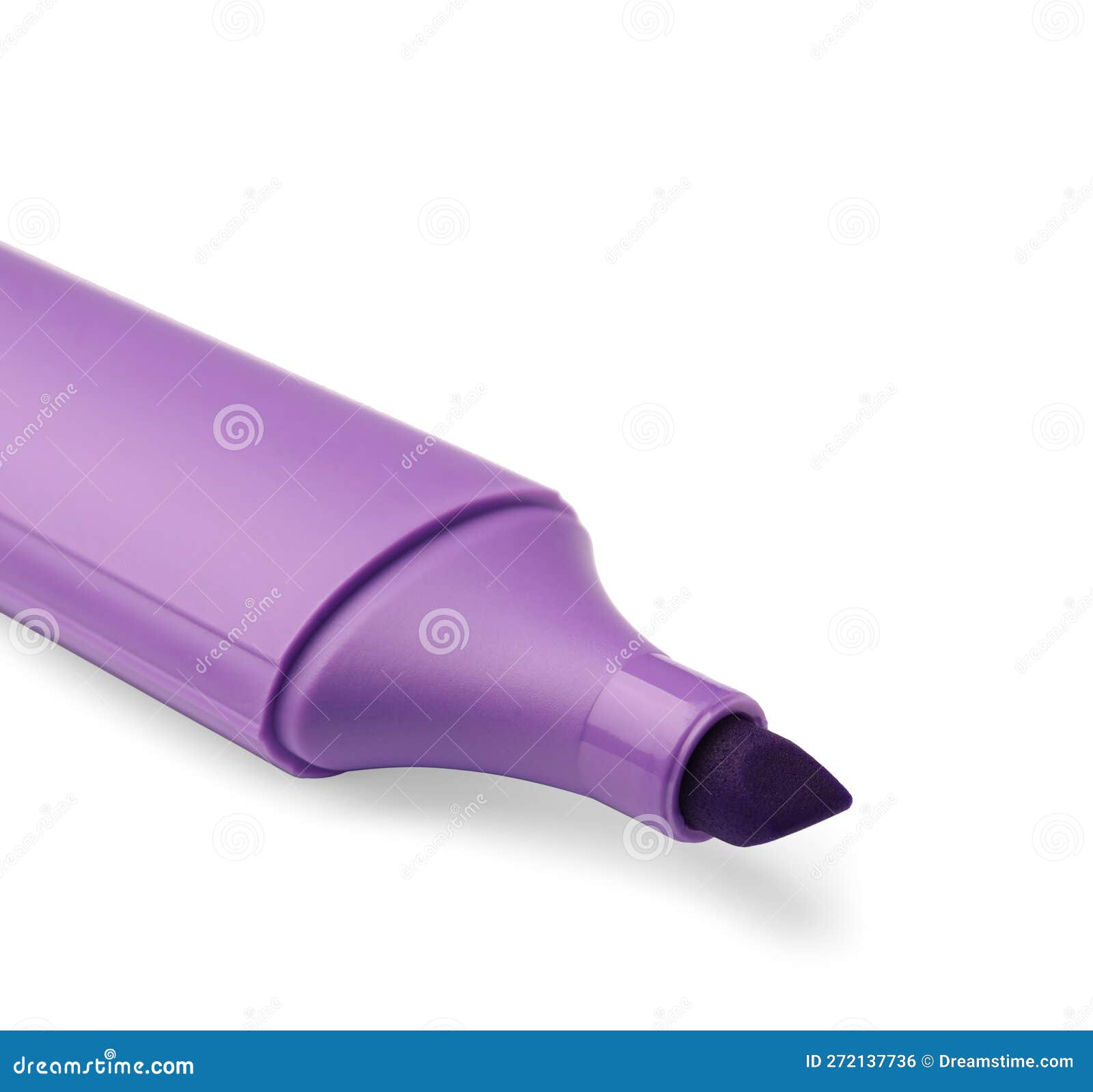 Bright Violet Marker Isolated on White, Closeup Stock Photo - Image of ...