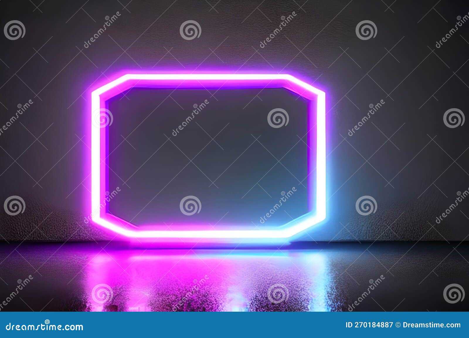 Bright Violet Standing Neon Light Backdrop and Background Stock ...