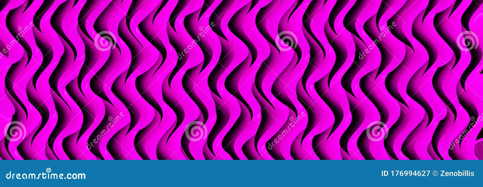 Bright Violet Wavy Pattern. Volume Curved Lines Background. Texture of ...