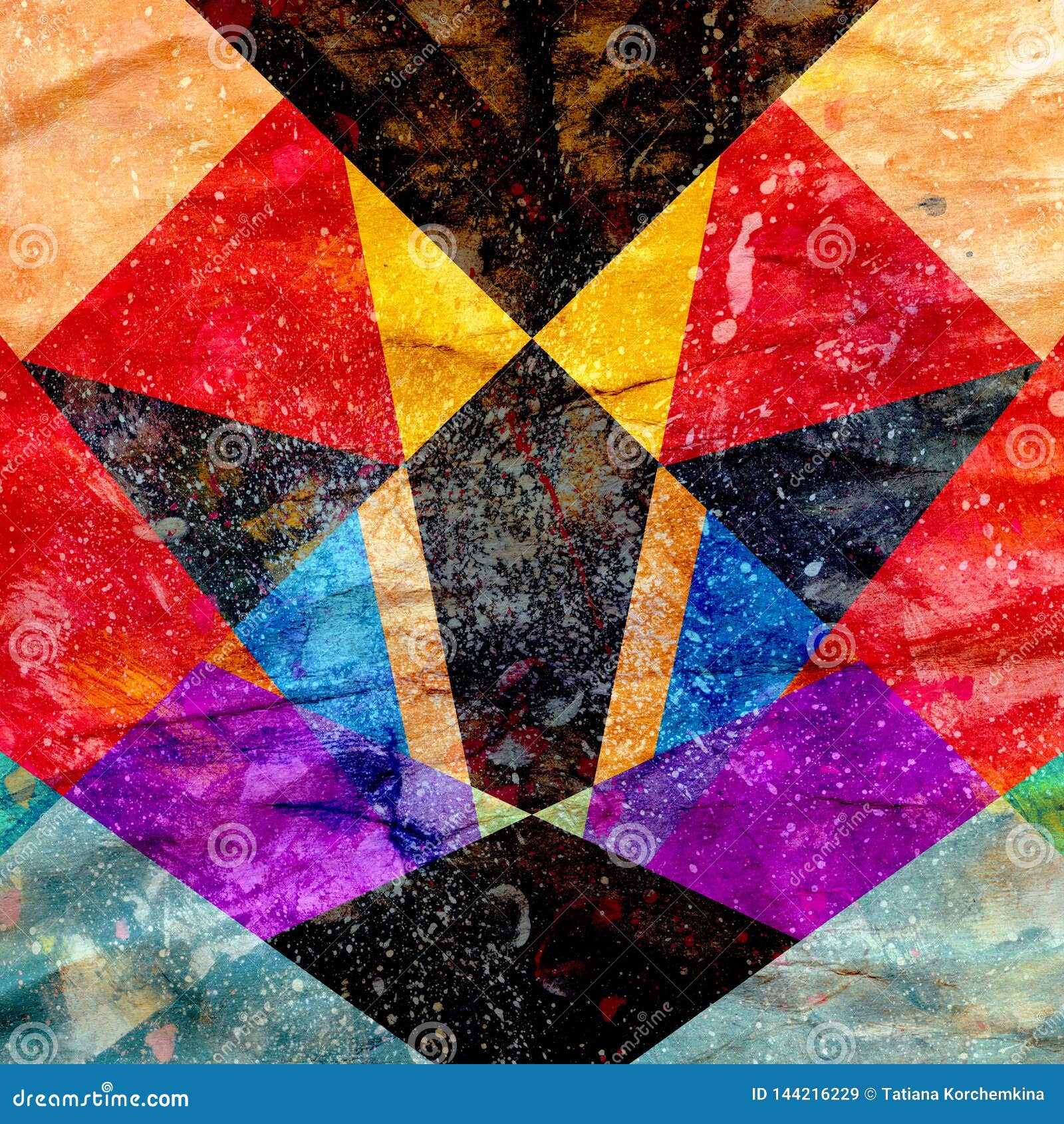 Bright Watercolor Abstract Multi-colored Background Stock Illustration ...