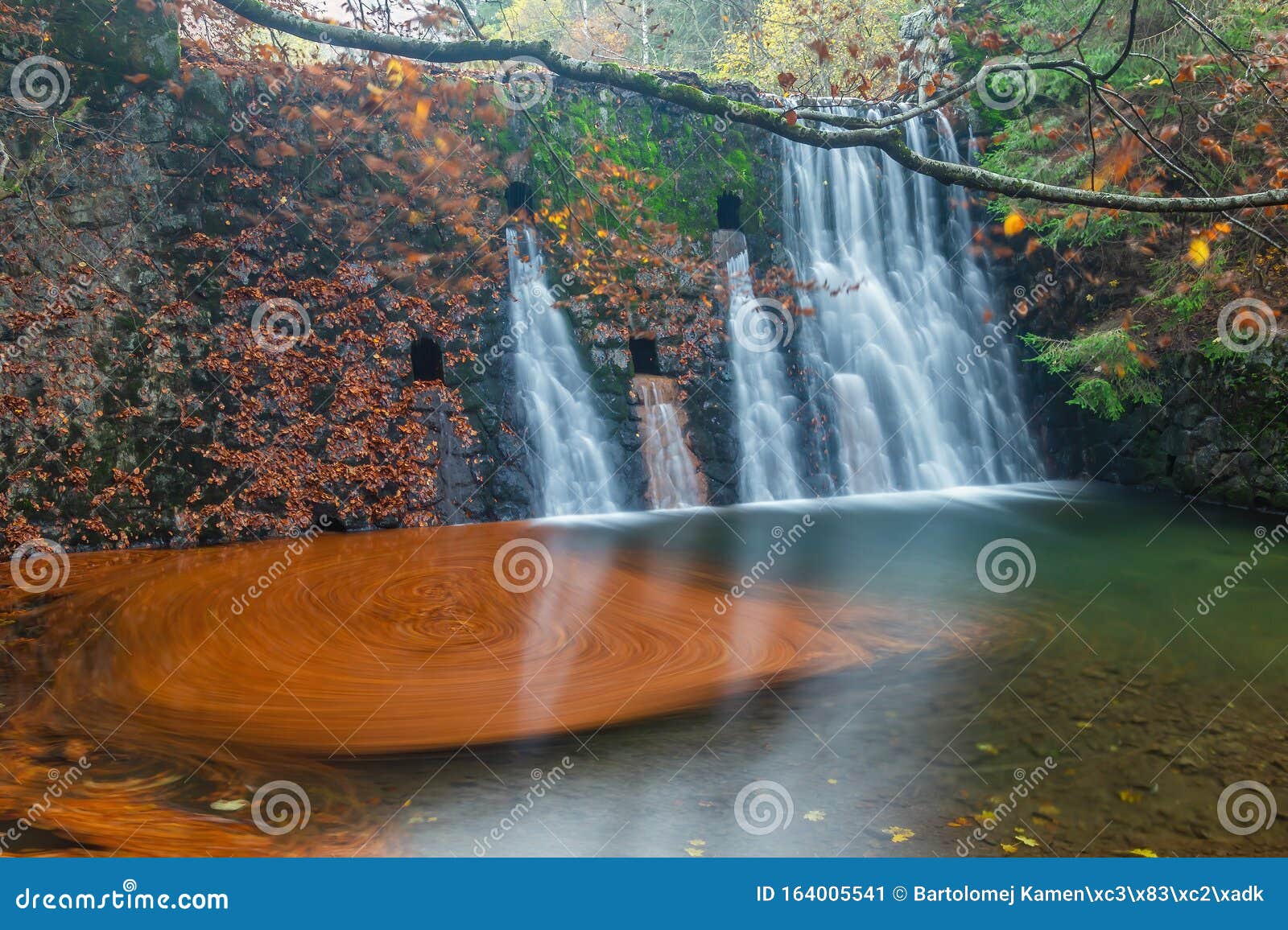 Bright Waterfall Rainbow From Artist Point Trail In Yosemite National ...