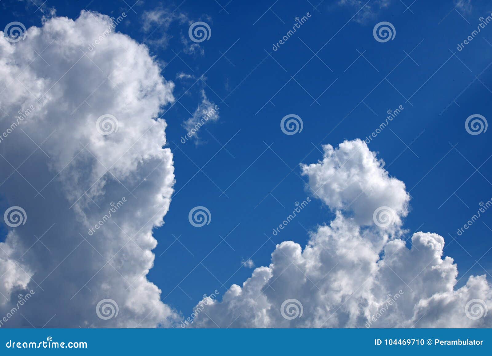 BRIGHT WHITE CLOUD CONTRASTING with BLUE SKY Stock Photo - Image of ...