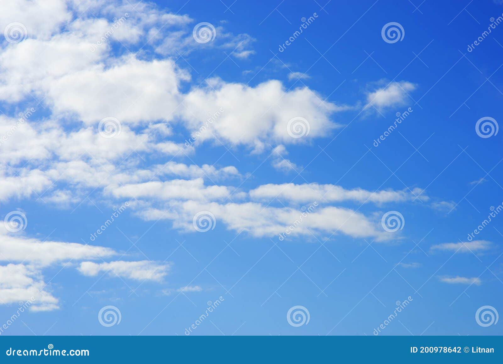 Bright White Clouds Against the Blue Sky. Stock Photo - Image of ...