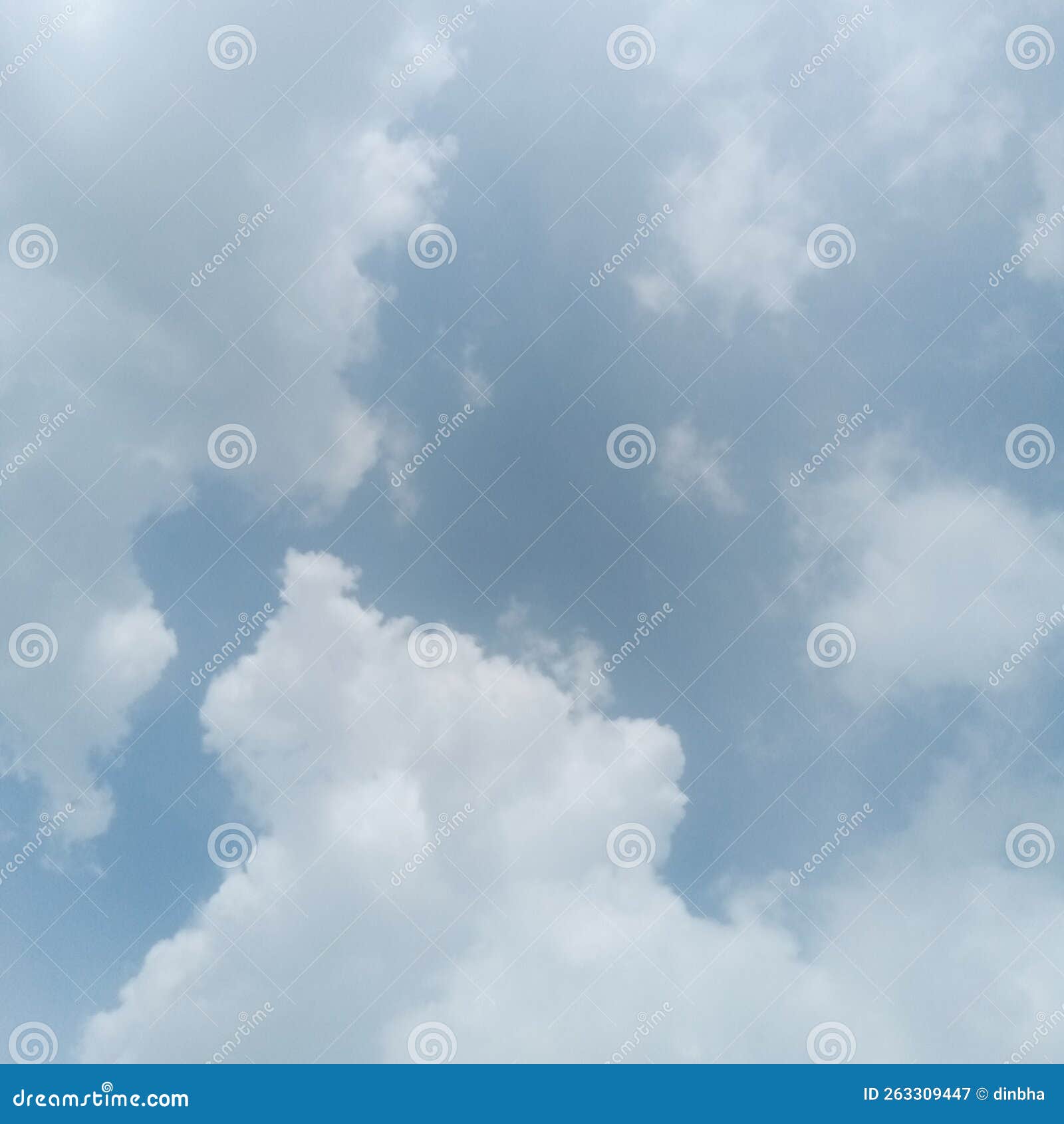 Bright White Clouds Shrouded in the Afternoon Sun Stock Image - Image ...