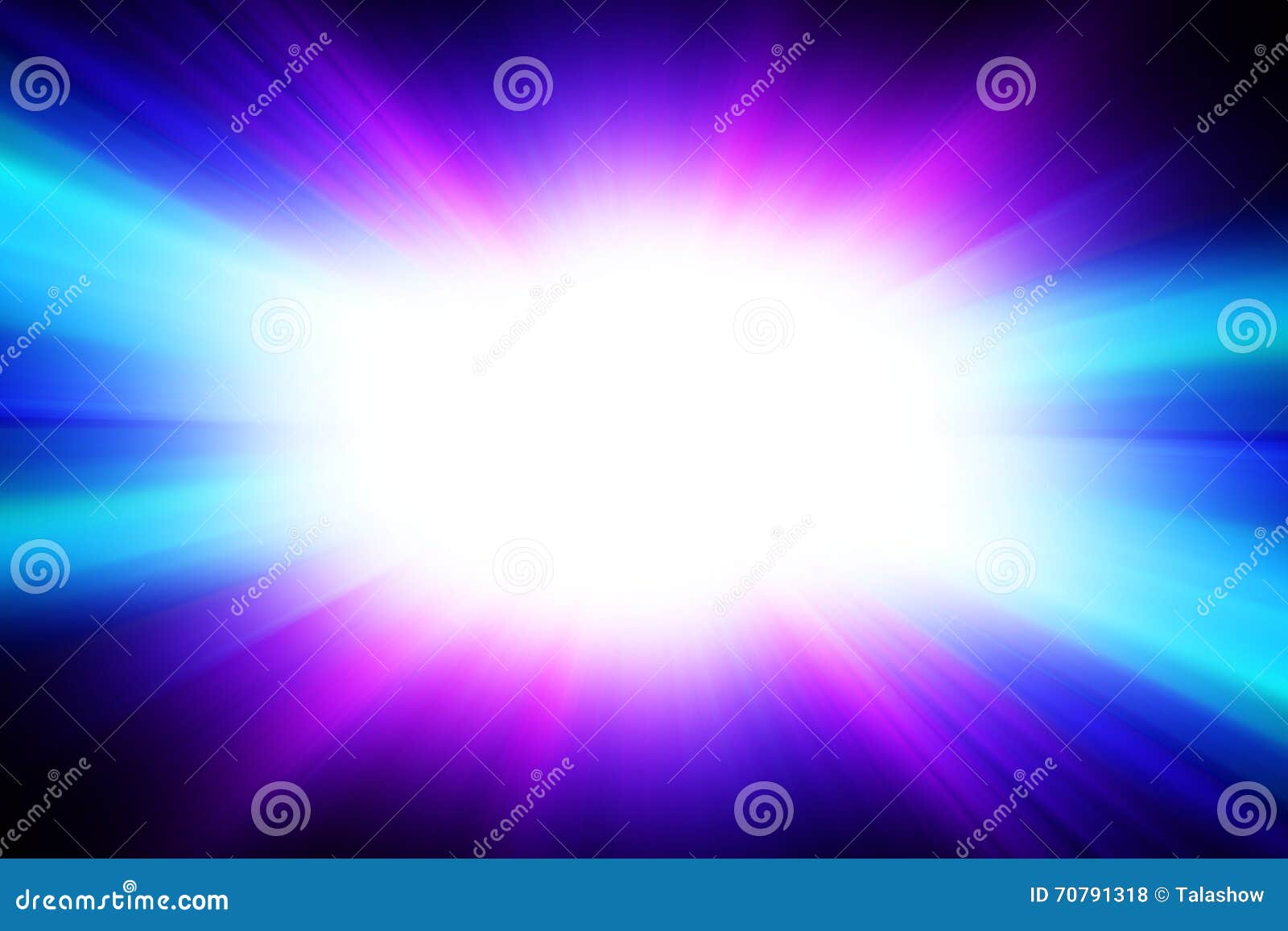 Bright White Flash on a Blue Background. Stock Illustration ...