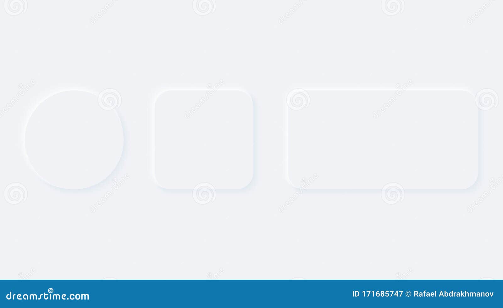 Bright White Gradient Buttons. Internet Symbols Isolated on a ...