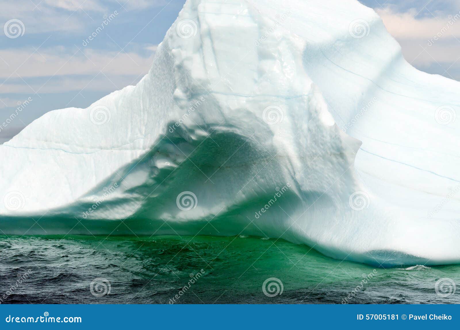A Bright Iceberg With Dark Clouds Royalty-Free Stock Photography ...