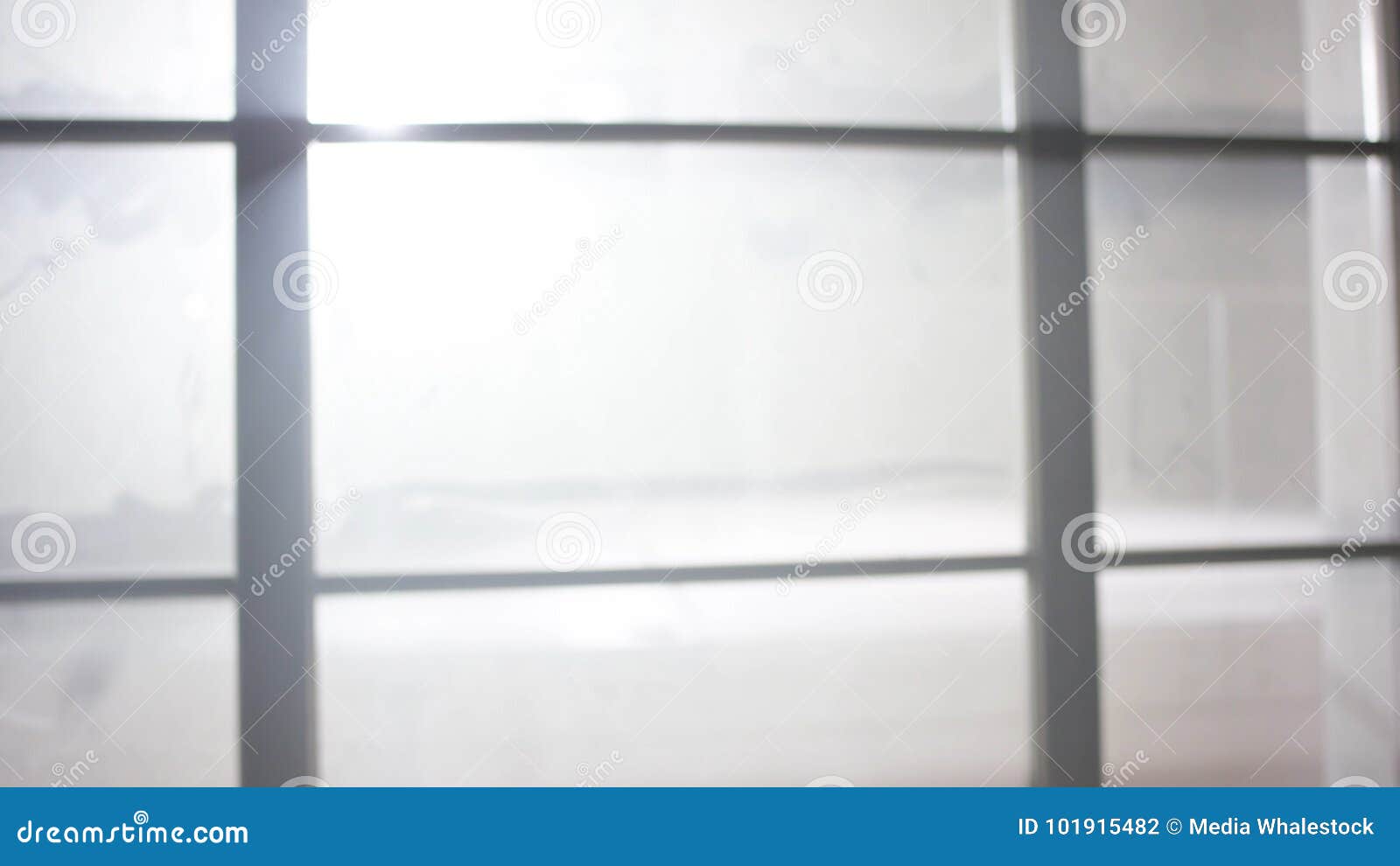 Bright White Light Outside the Window. Spotlight Outside the Window ...