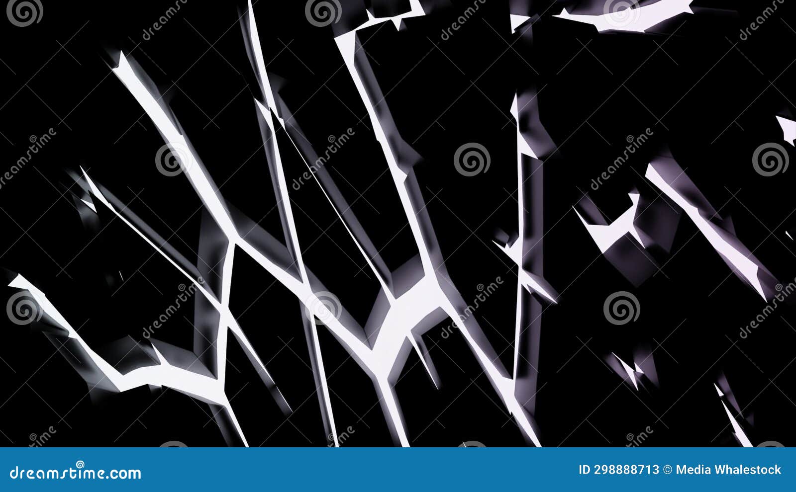 Bright White Patterns that Move Apart in Different Directions. Design ...