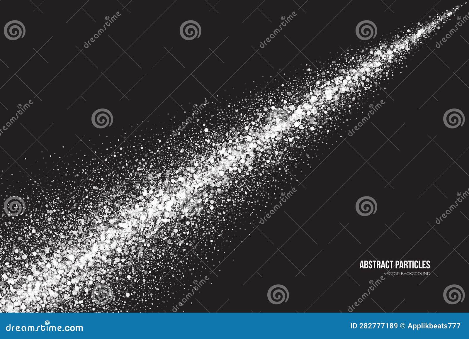 Bright White Shimmer Glowing Particles Spray Effect Abstract Background ...