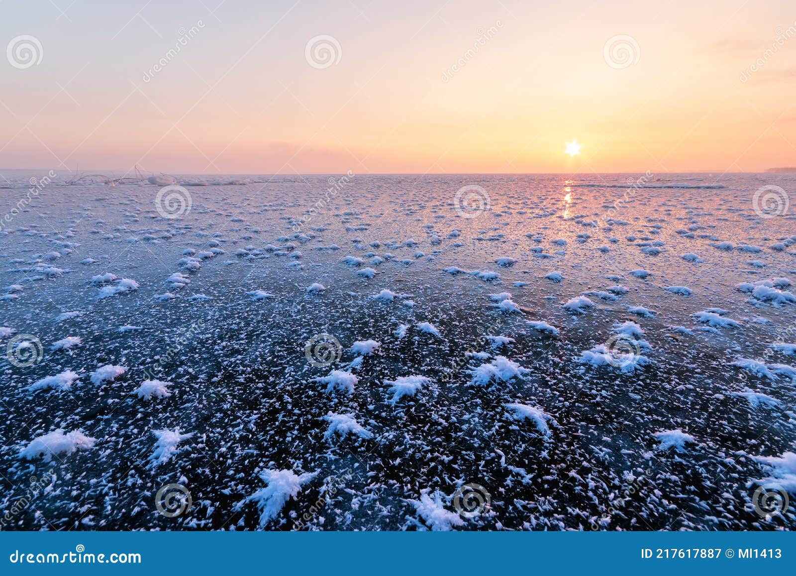 A Bright Winter Morning Landscape Stock Image - Image of arctic, soft ...