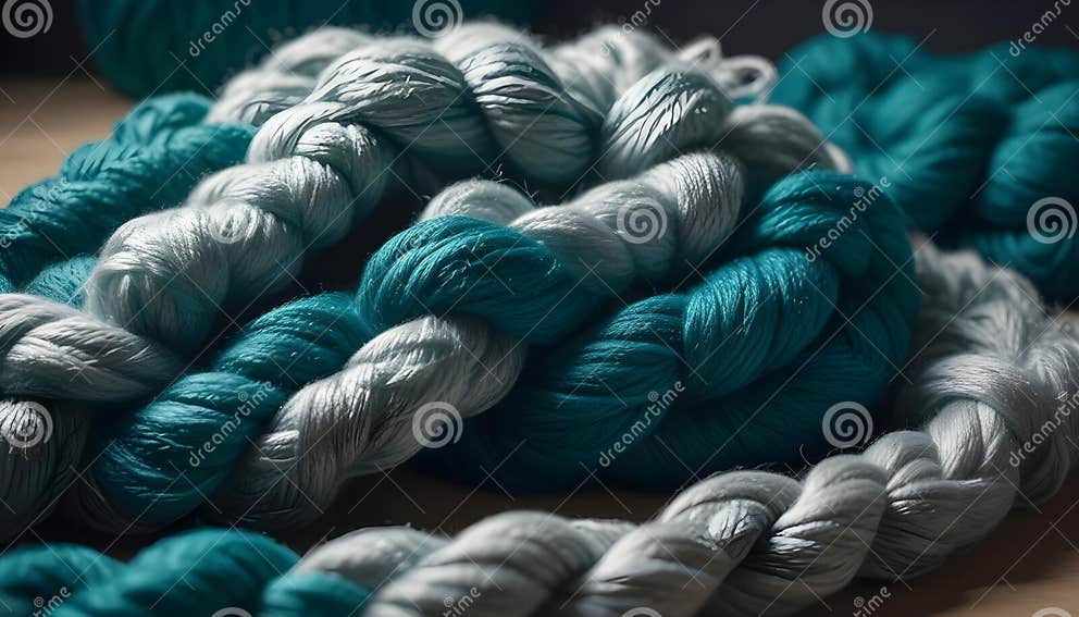 Bright Yarn or Thread, with a Textured Stock Illustration ...