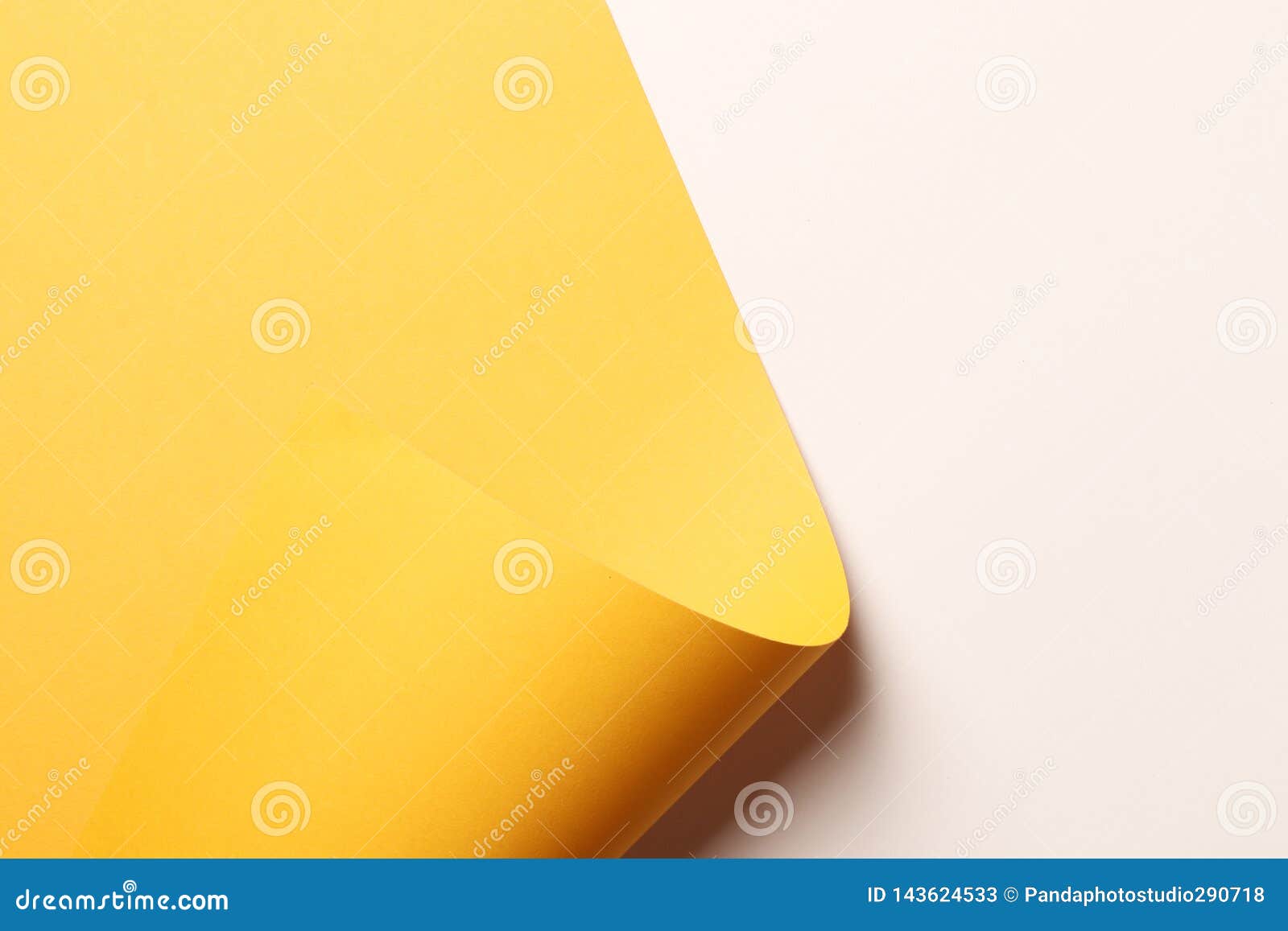 Bright Yellow Abstract Paper Background Stock Image - Image of blue ...