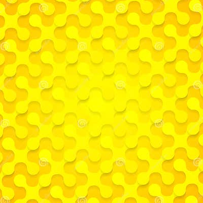 Bright Yellow Abstract Shapes Background Texture Stock Vector ...