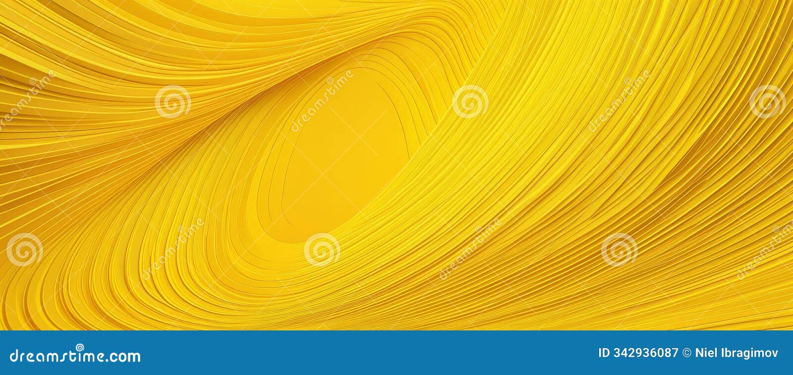 Bright Yellow Abstract Wave Design with Dynamic Curves and Texture ...