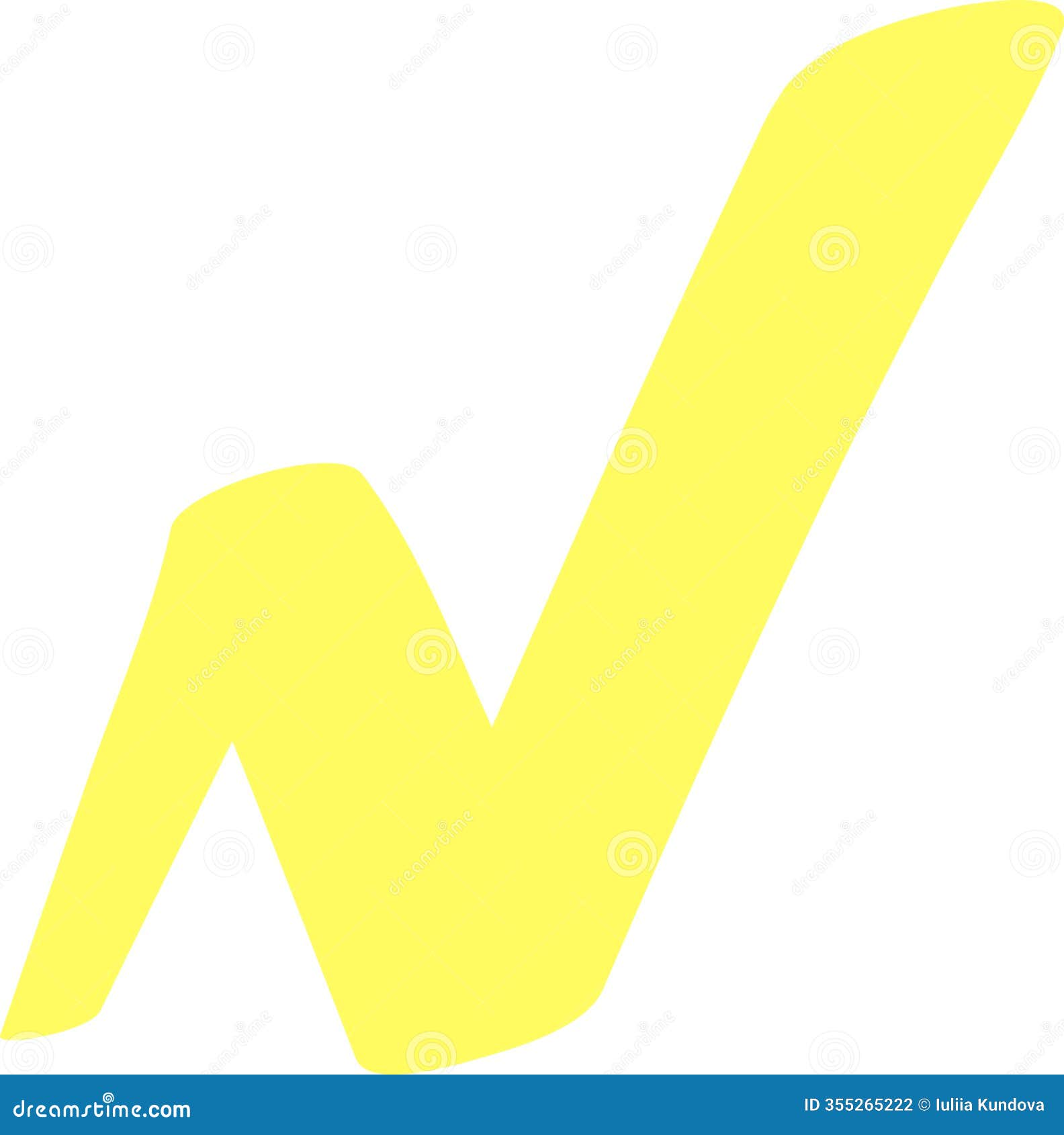 Bright Yellow Check Mark Provides a Clear Visual Representation of ...