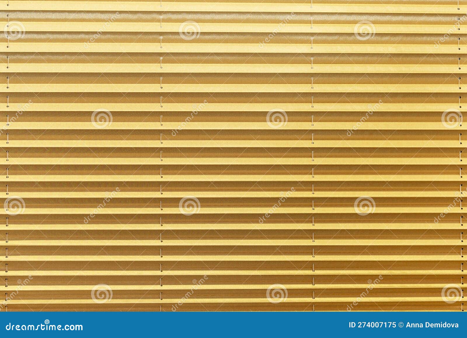 Bright Yellow Closed Horizontal Blinds. Close-up. Modern Trends in ...
