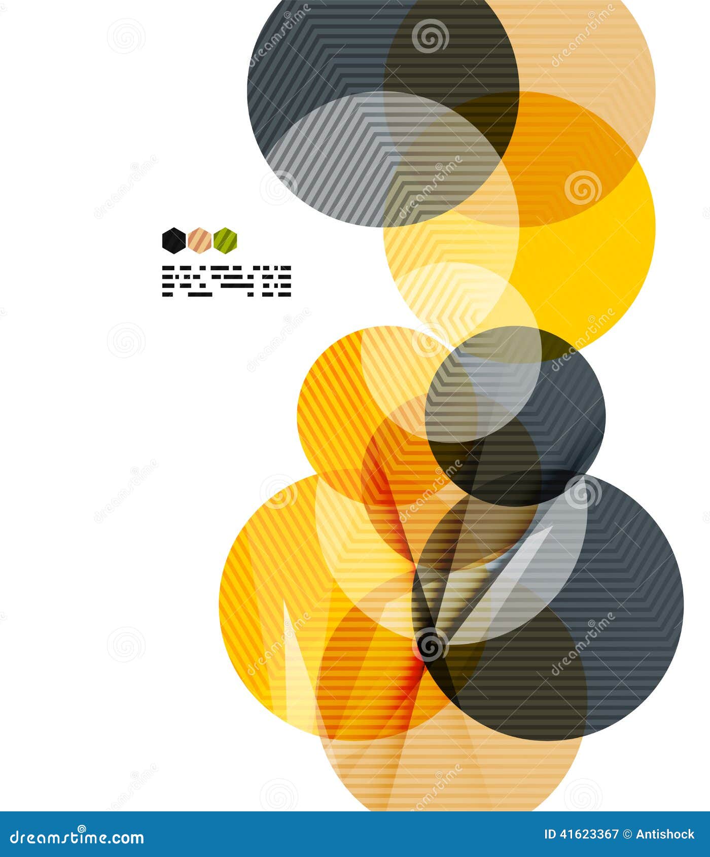 Bright Yellow Geometric Modern Design Template Stock Vector ...