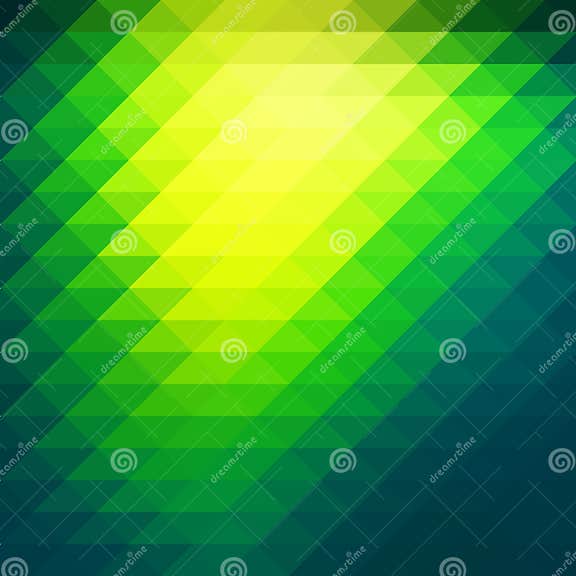 Bright Yellow Green Rows of Triangles Background, Square Stock ...