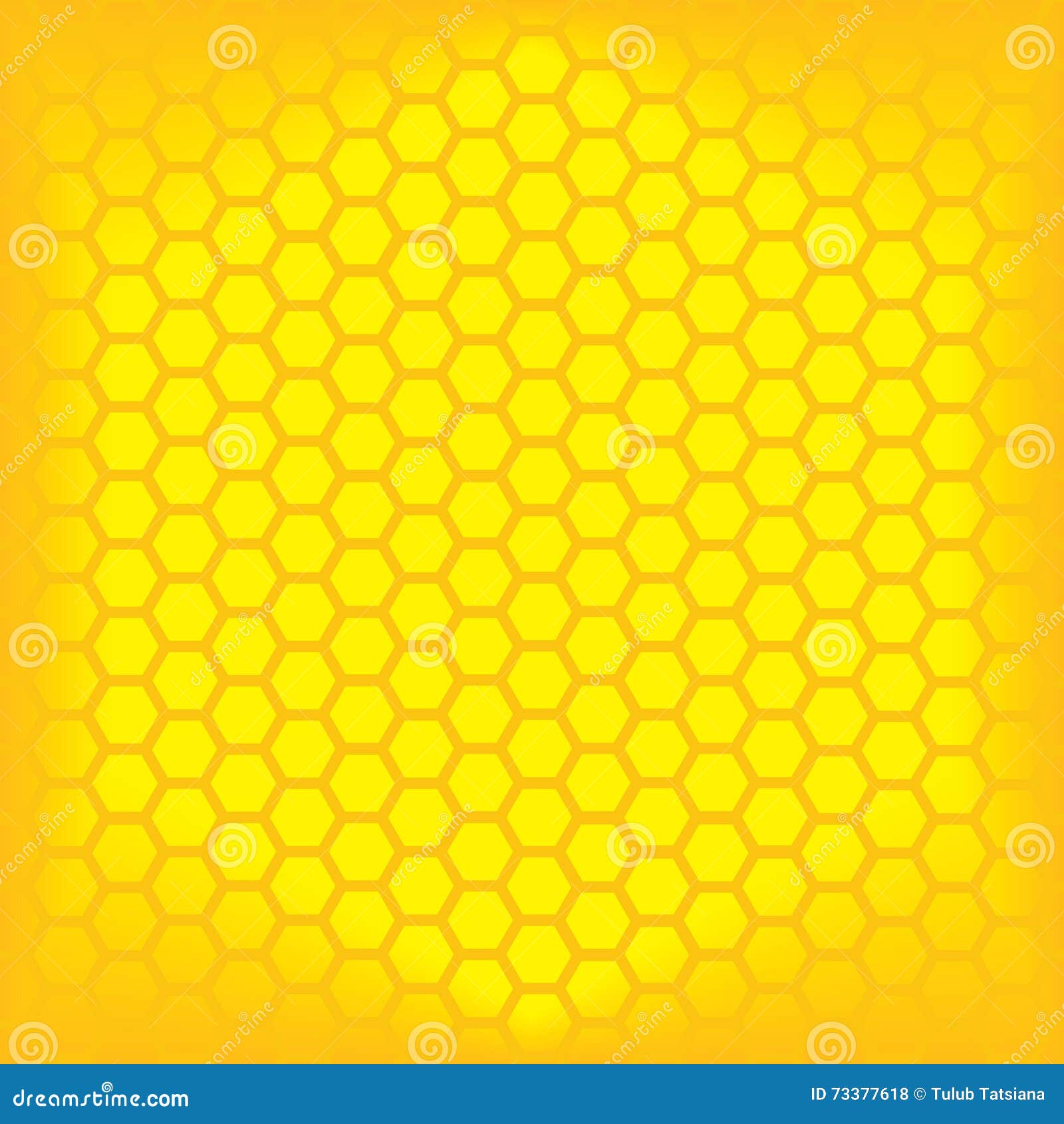 Yellow Honey Bees In Combs On A White Background. Acrylic Painting ...
