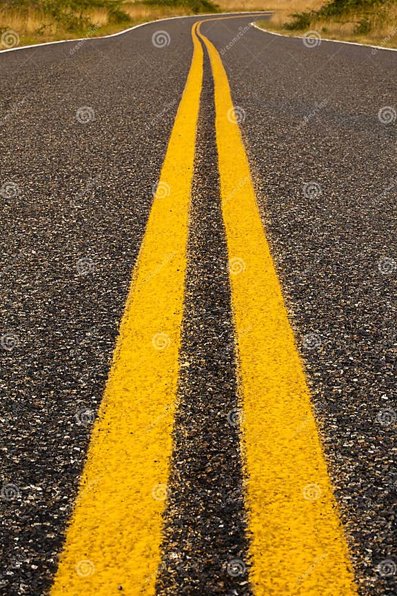 Bright Yellow Lines stock photo. Image of vanishing, straight - 21534522