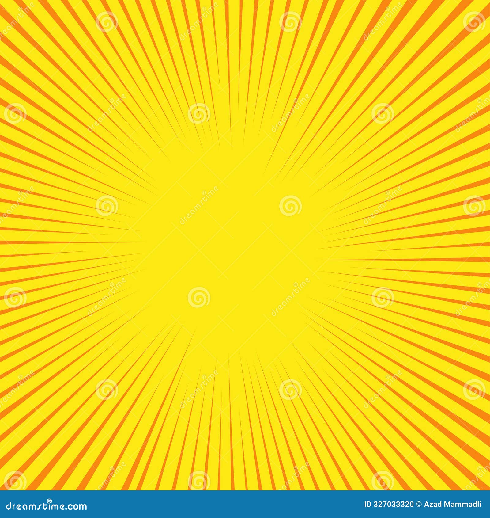 Bright Yellow and Orange Sunburst Pattern, Vector Design, Radiating ...