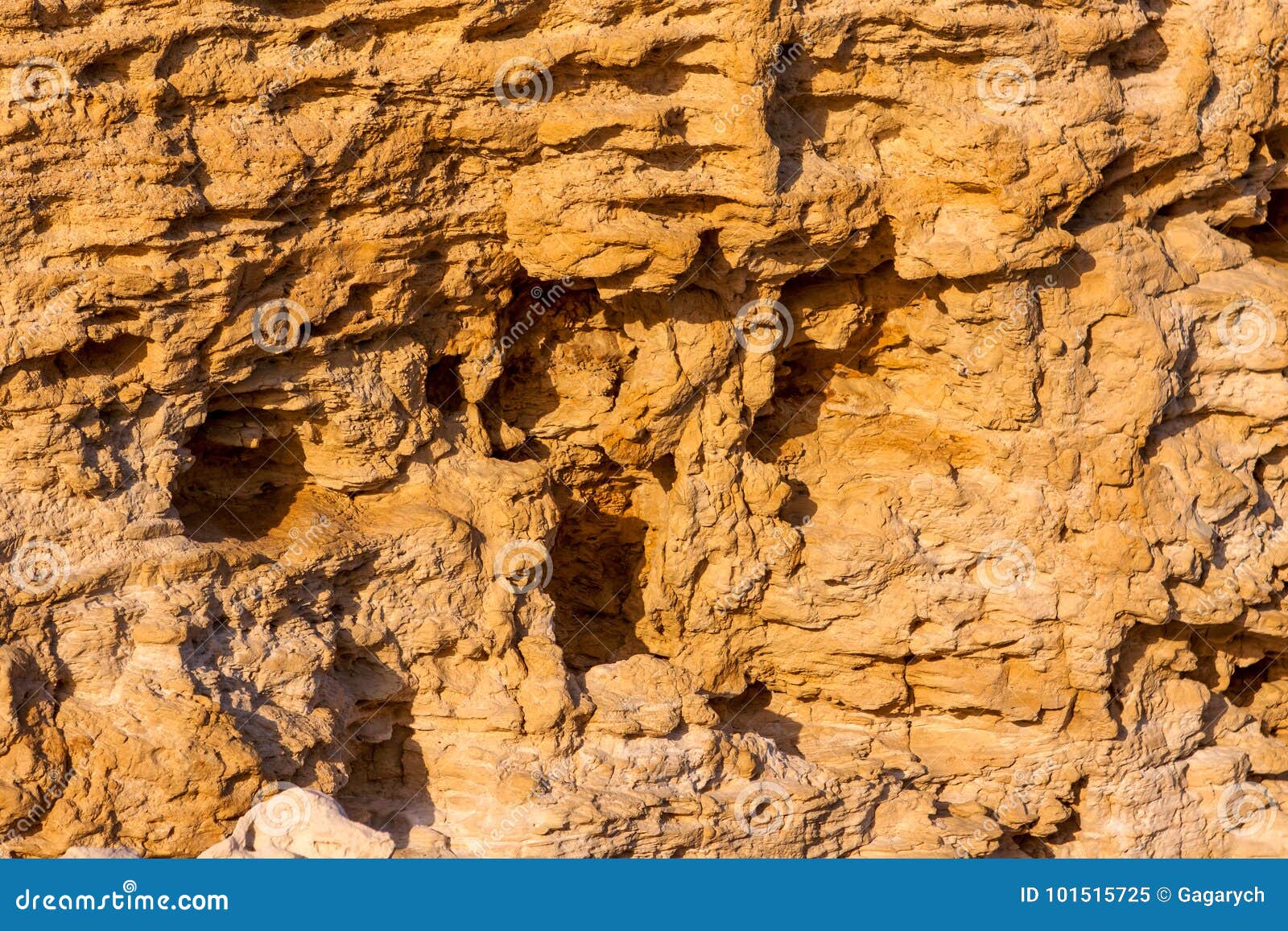 Bright Yellow Rock Surface Texture Under Sunlight. Stock Image - Image ...