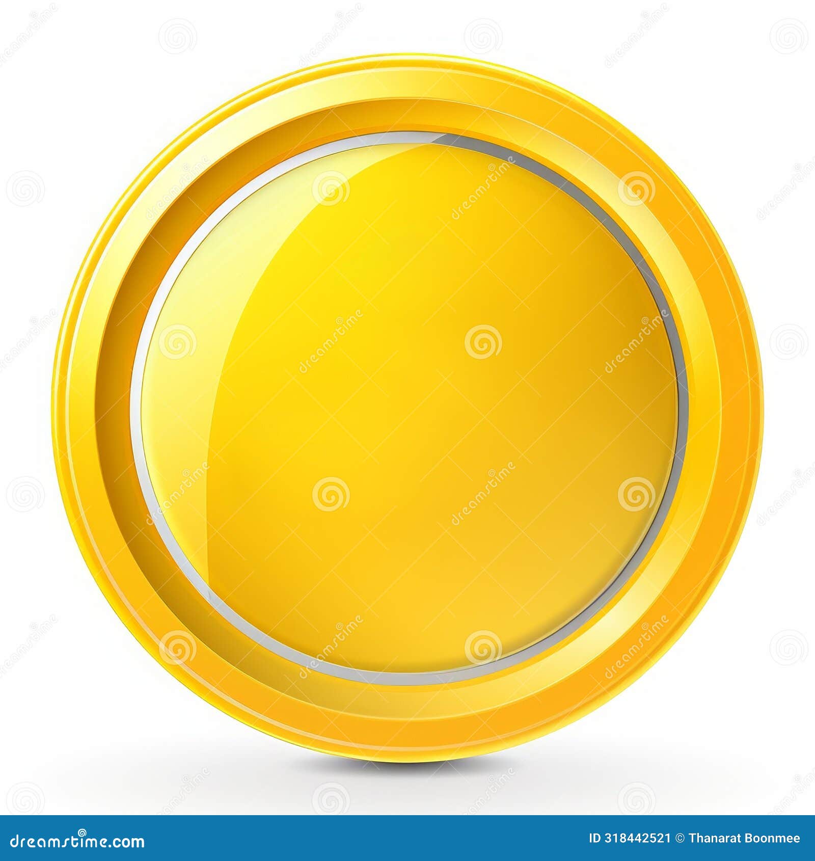 Bright Yellow Safety First Vector Icon, Isolated Design, Ai Generated ...