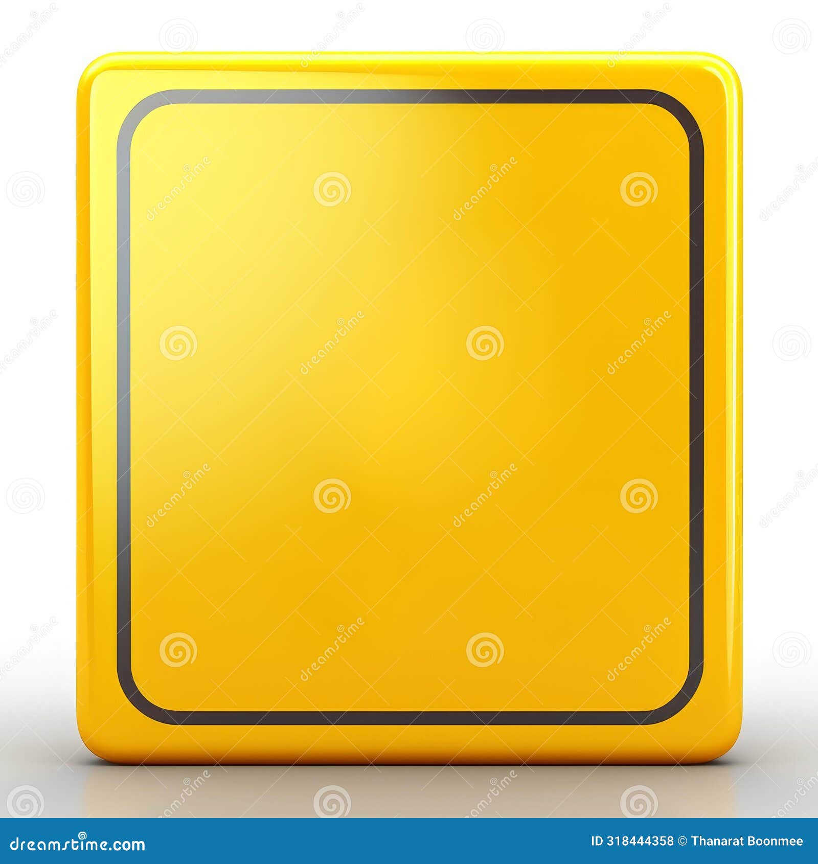 Bright Yellow Safety First Vector Icon, Isolated Design, Ai Generated ...