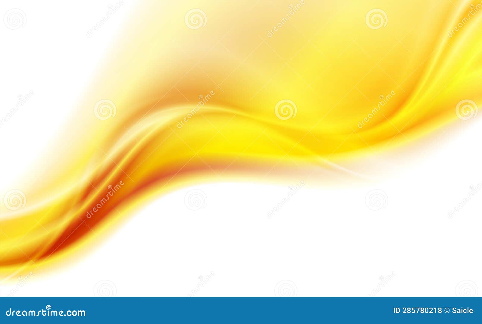 Bright Yellow Smooth Blurred Wavy Abstract Elegant Background Stock ...