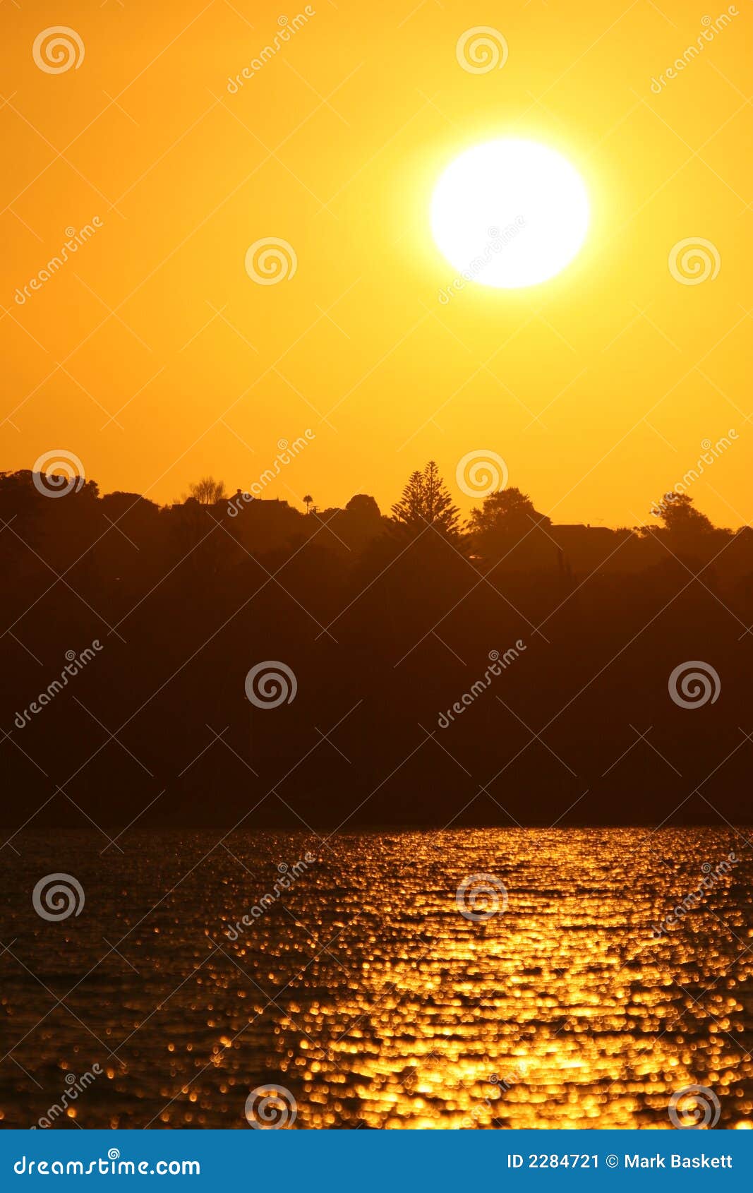 Bright Yellow Sunset stock image. Image of auckland, extreme - 2284721
