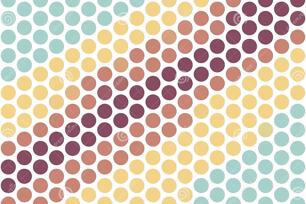 Bright Yellow and Teal Hexagonal Dotted Pattern with a Geometric ...