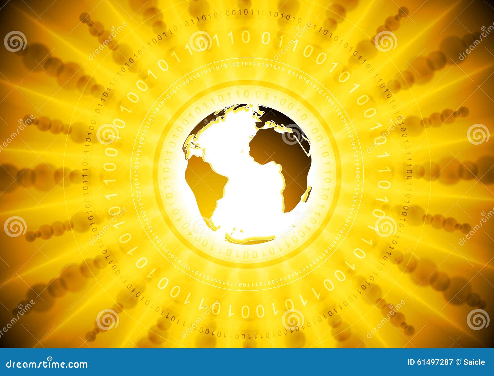 Bright Yellow Tech Background Stock Vector - Illustration of cover ...