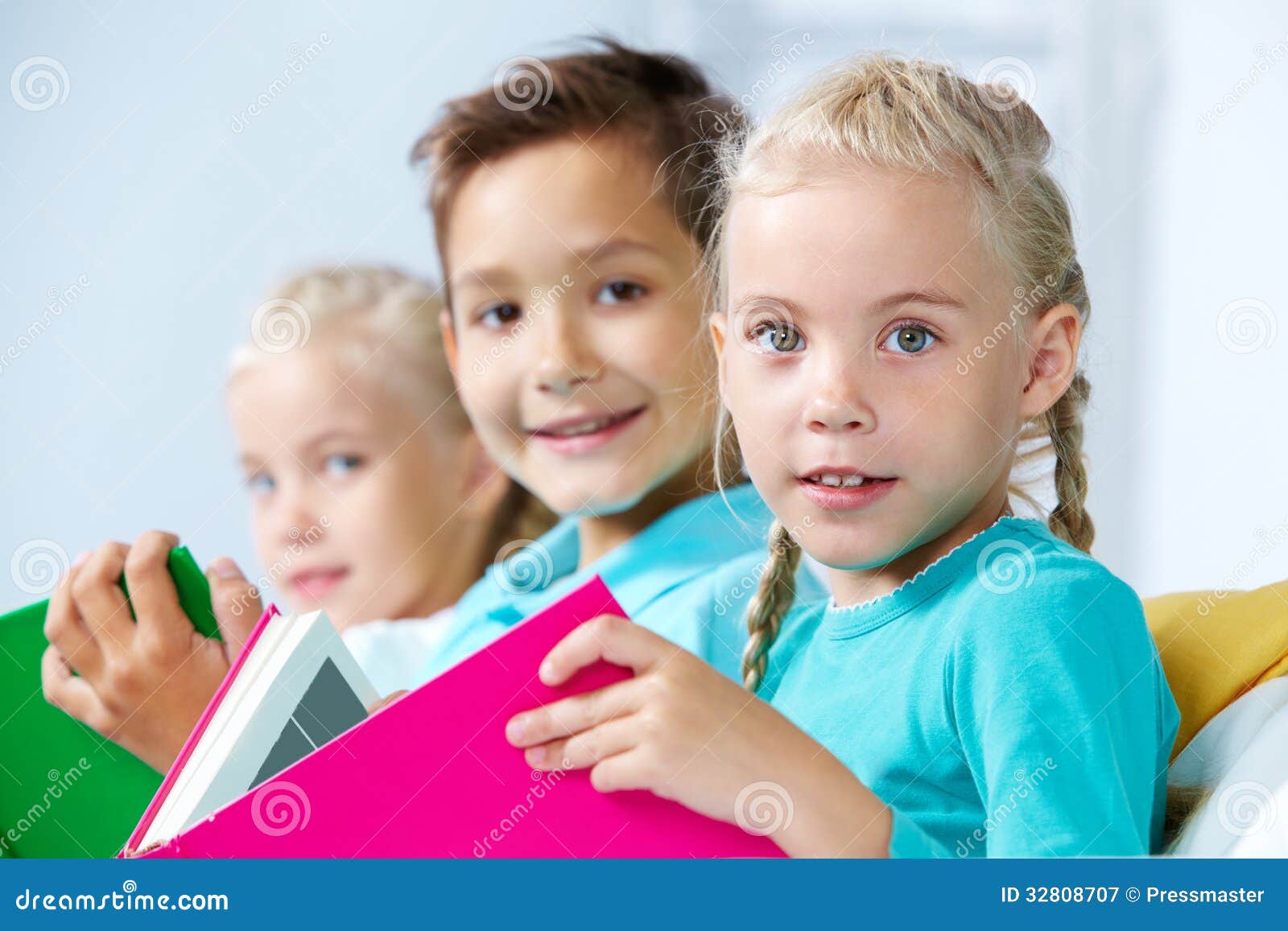Bright youngsters stock image. Image of person, homework - 32808707