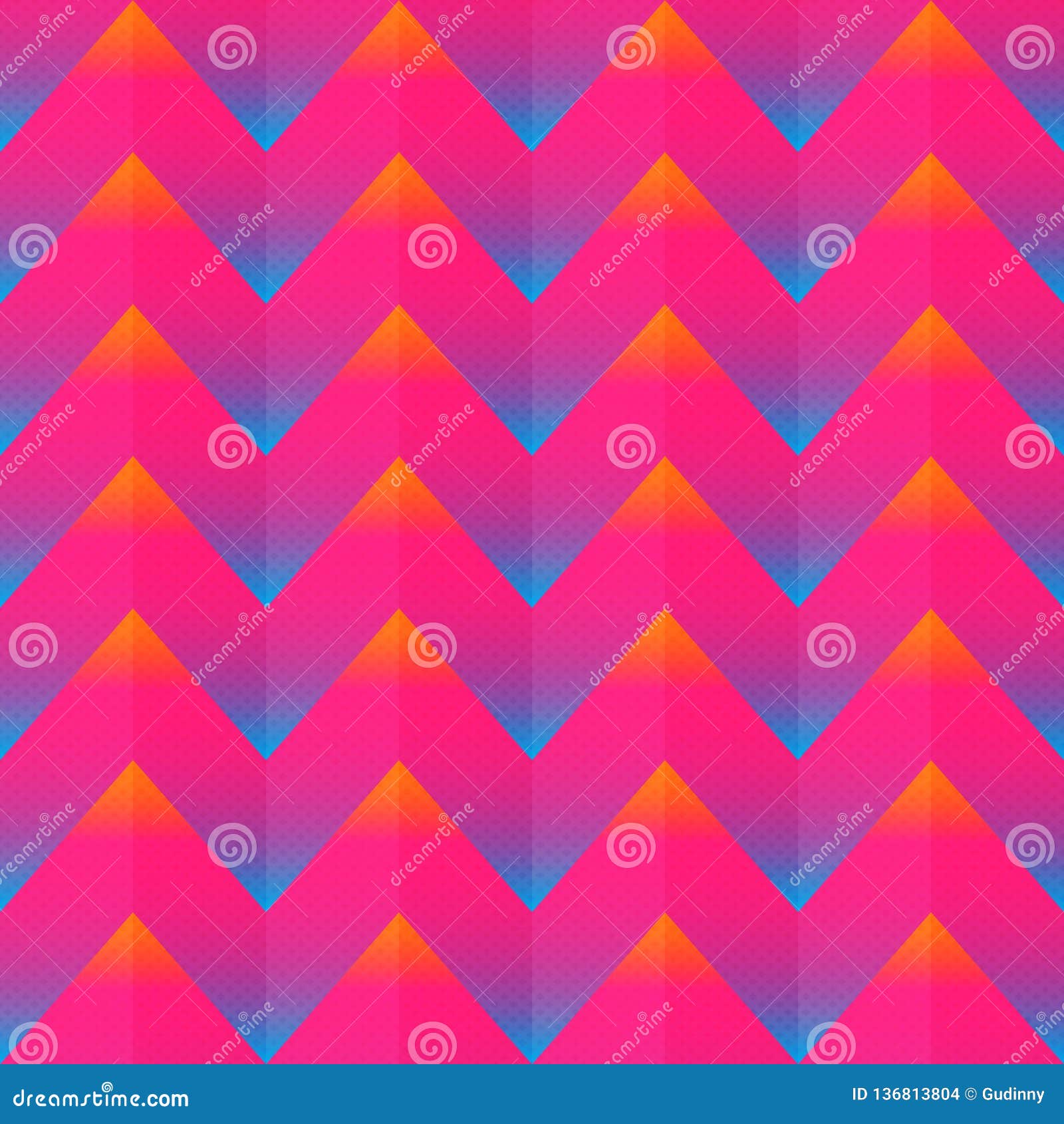 Bright Zigzag Seamless Pattern Stock Vector - Illustration of decorative, bright: 136813804