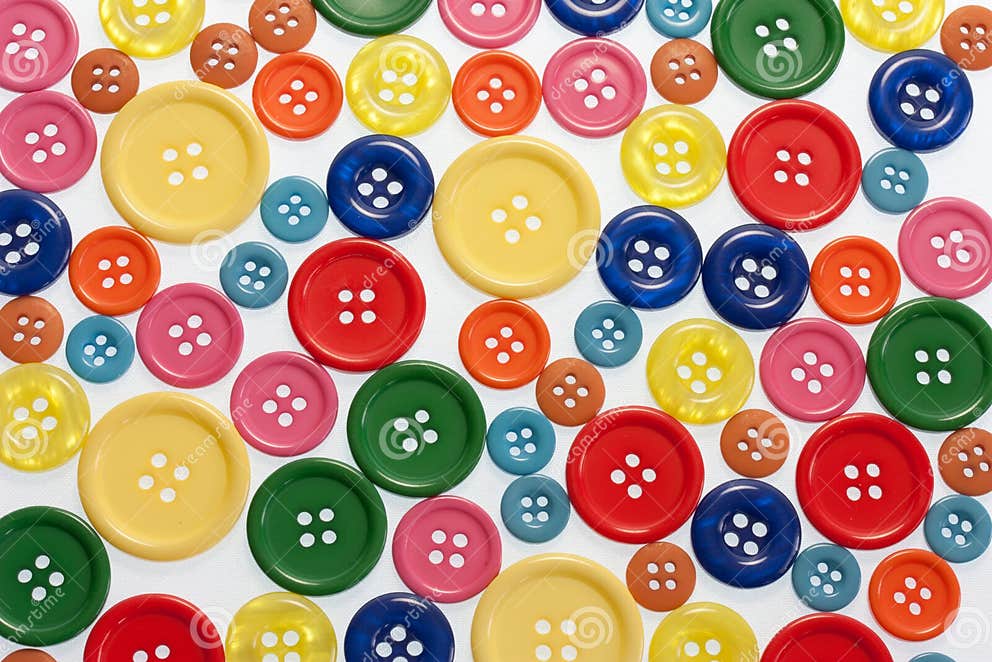 Brightly colored butttons stock image. Image of circle - 19629835