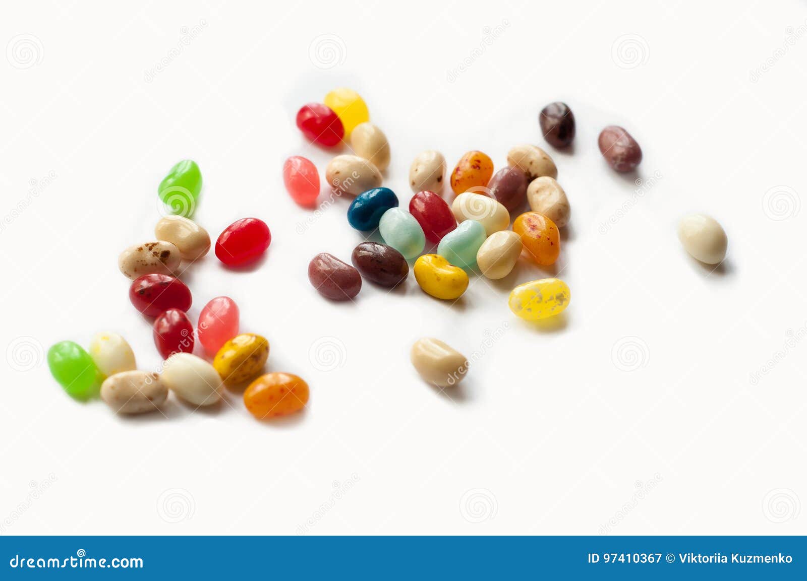 Brightly Colored Candy Beans. Colourful Jelly Bean. Stock Image - Image ...