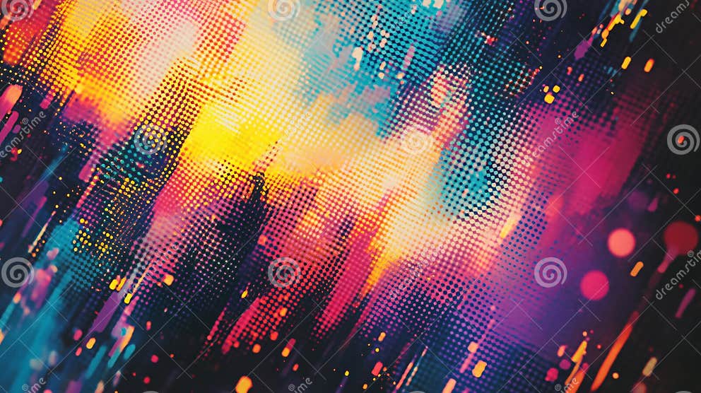 Brightly Colored Digital Pixelated Patterns Create a Retro yet Modern ...