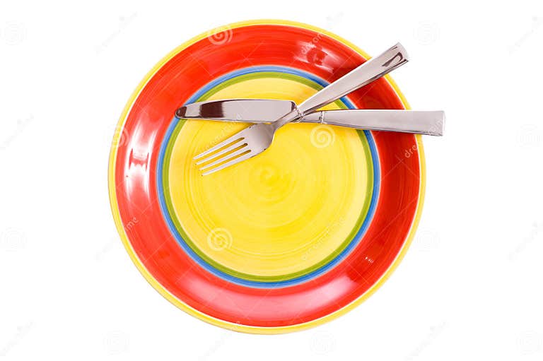 Brightly Colored Dinnerware Stock Photo - Image of space, colorful: 5769628