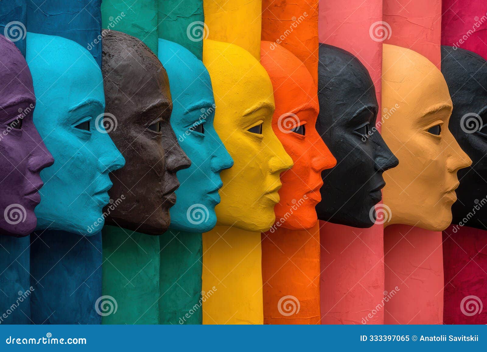 Brightly Colored Faces Display Diversity and Differences while ...