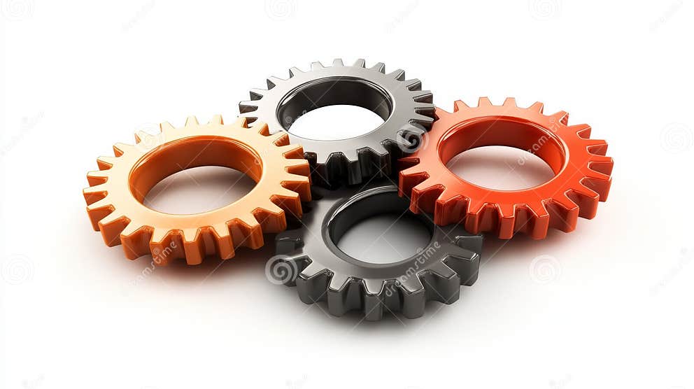 Brightly Colored Gears in Unity Stock Image - Image of unity, vibrant ...