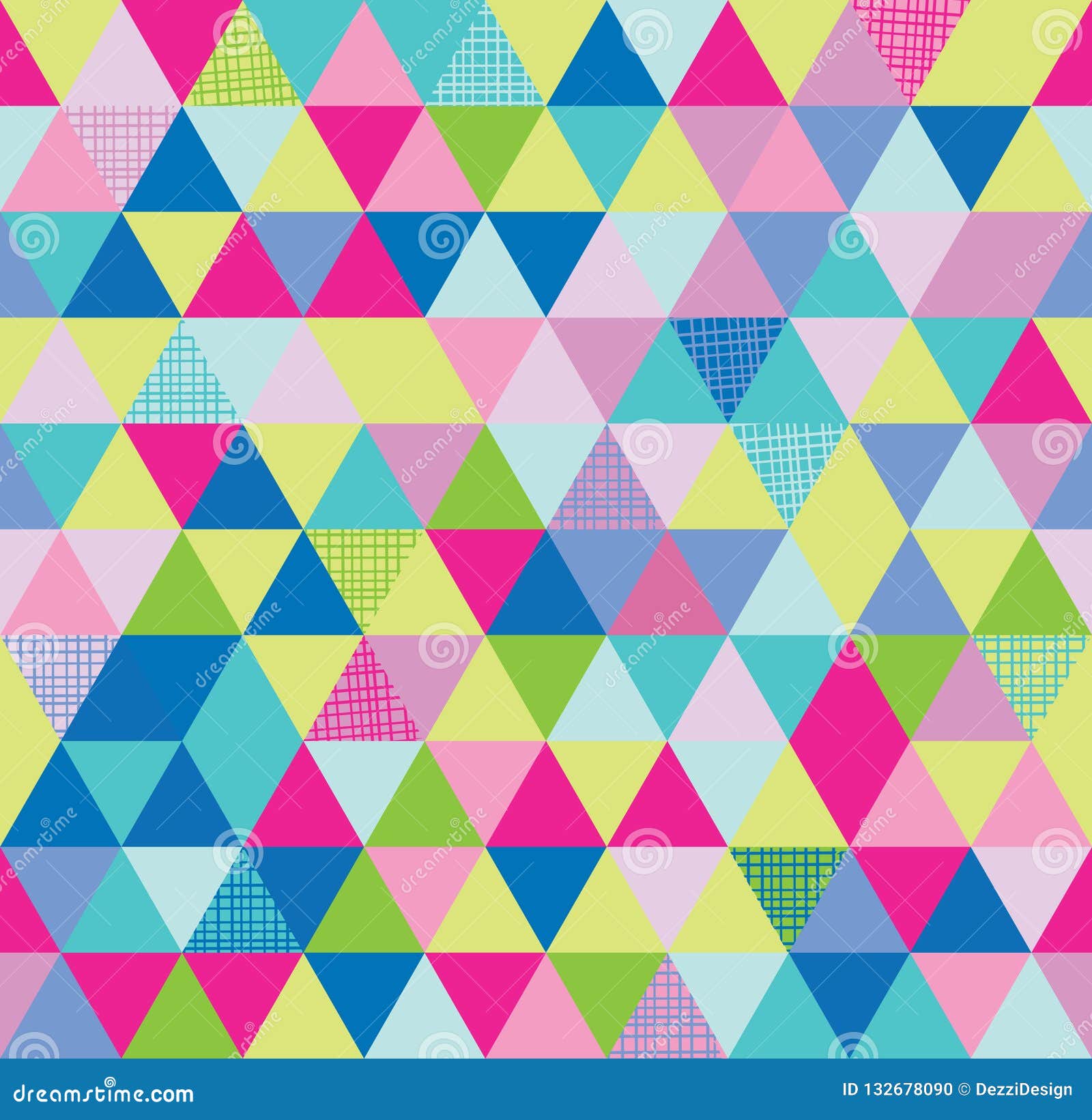 Floralette Seamless Vector Repeating Geo Pattern Stock Illustration ...