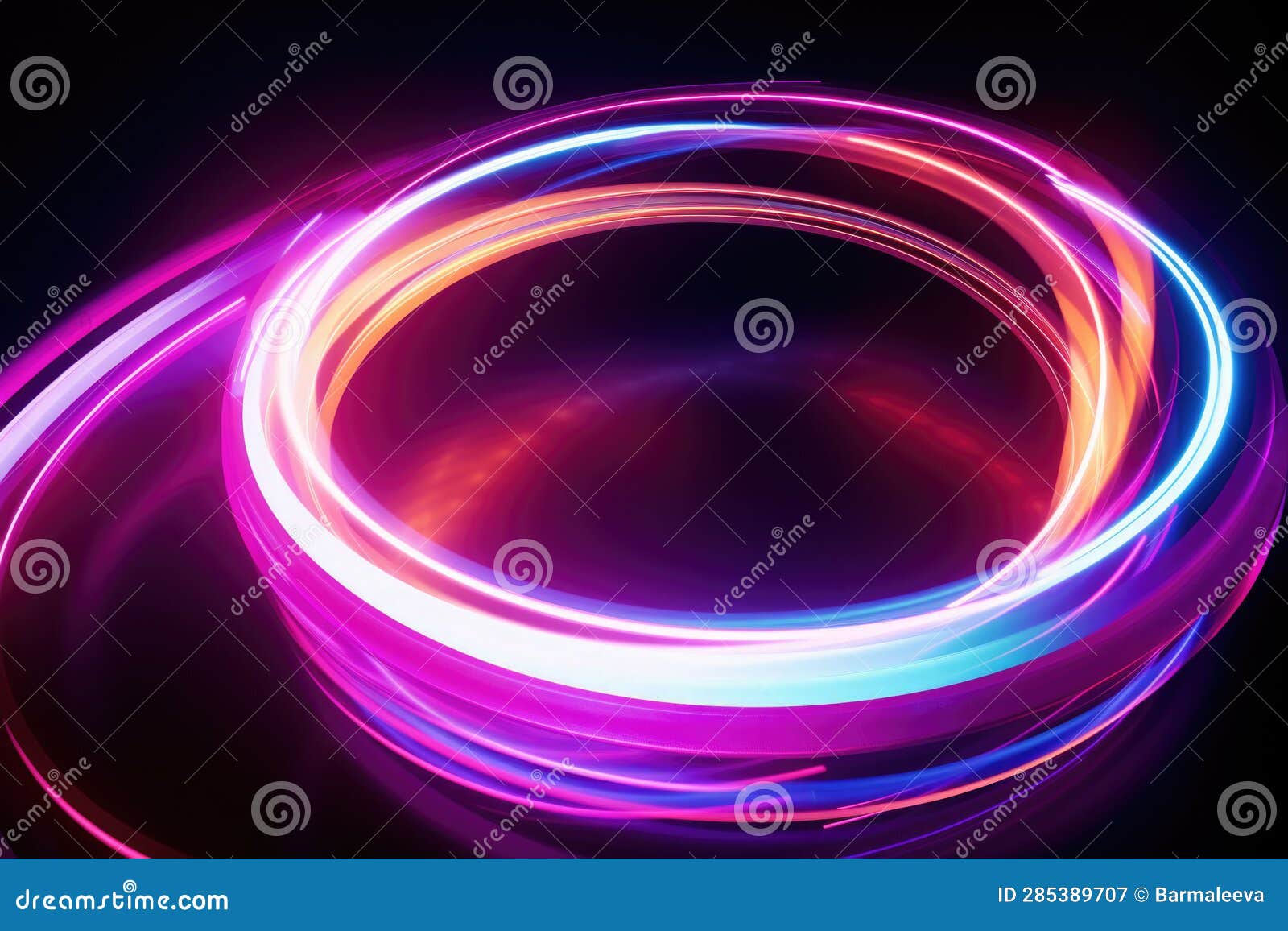 A Brightly Colored Image of a Circular Colored Light in the Style of ...