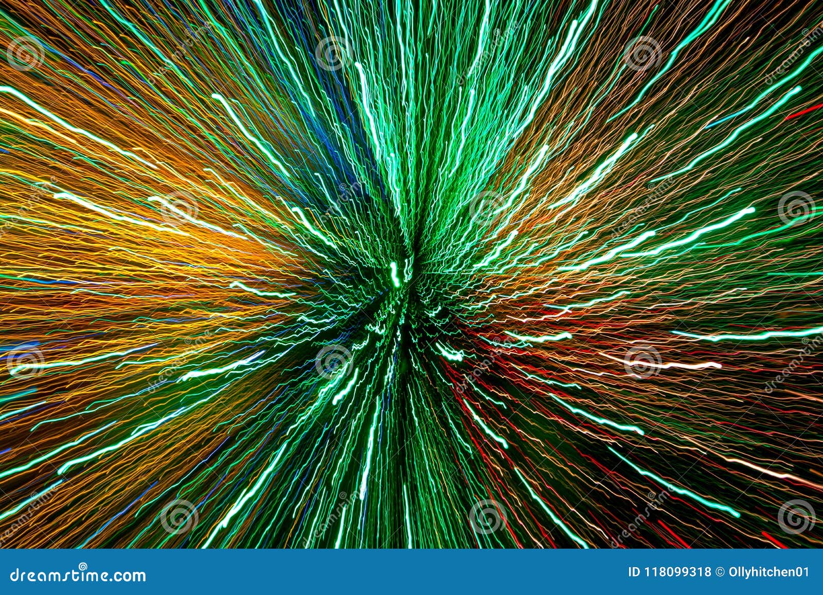 Brightly Colored Light Streaks Giving a really Strong Sense of Movement ...