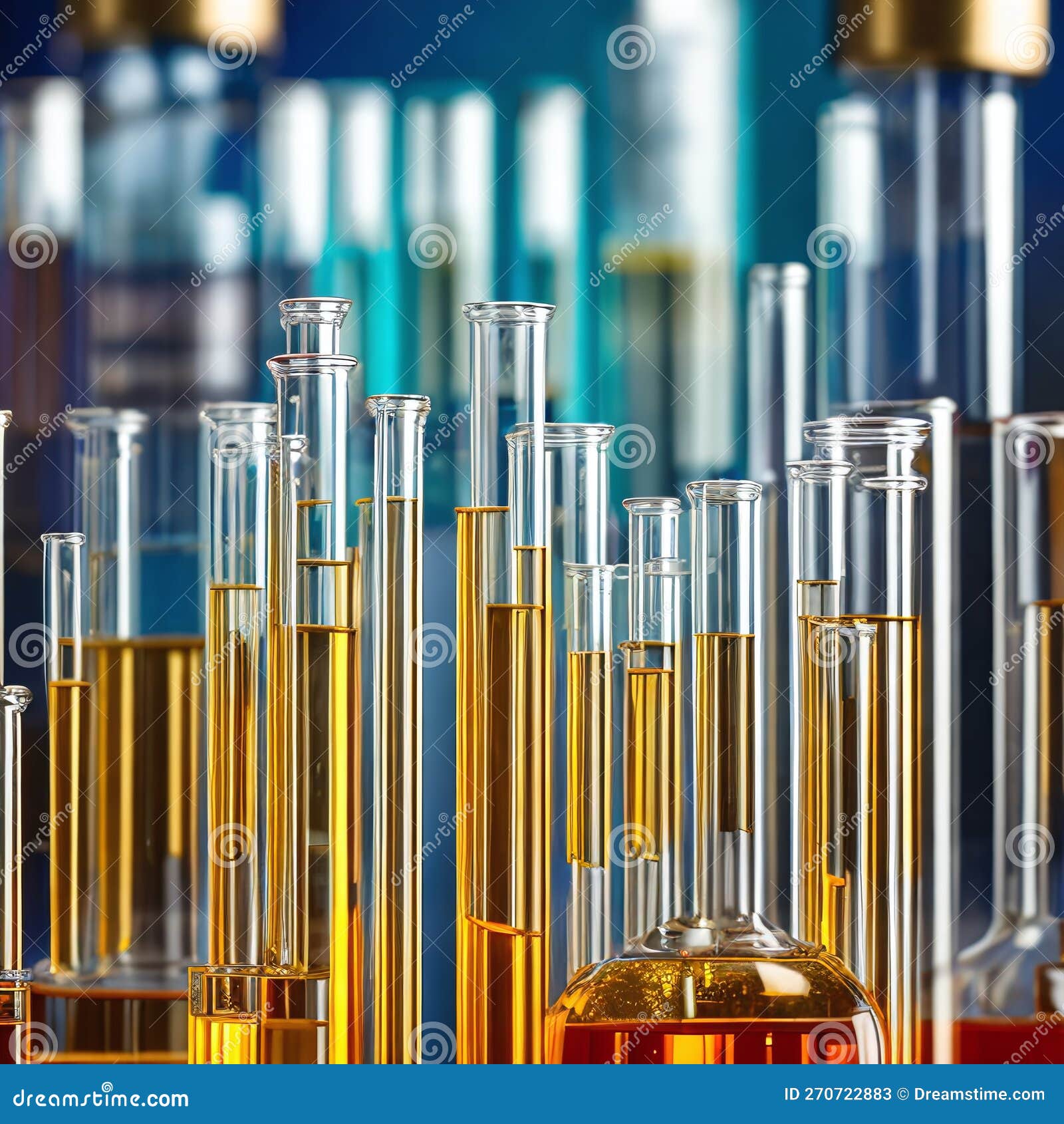 Brightly-colored Liquids in Test Tubes in a Science Lab Stock ...