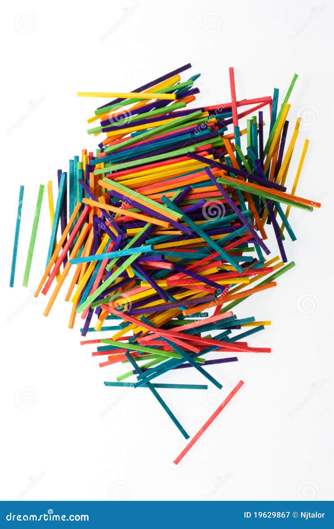 Brightly colored sticks stock image. Image of wooden - 19629867
