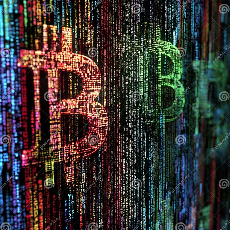 Exploring the Vibrant World of Cryptocurrency through Glowing Digital ...